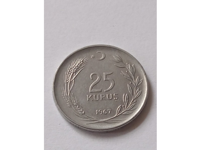 25 Kurus 1967.g - Turska -