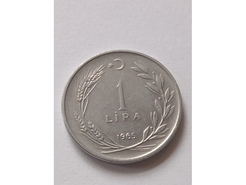 1 Lira 1965.g - Turska -