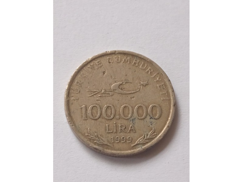 100 000 Lira 1999.g - Turska -