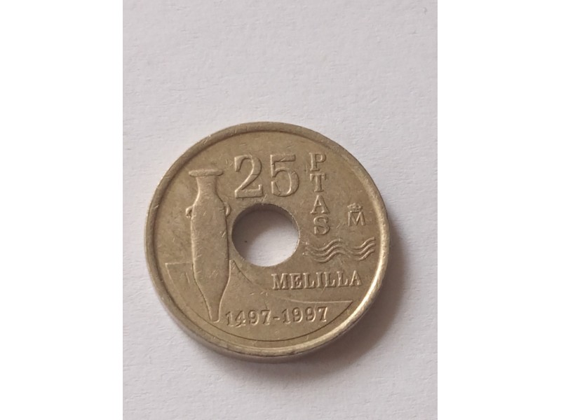 25 Ptas 1997.g - Španija - Jubilarna -