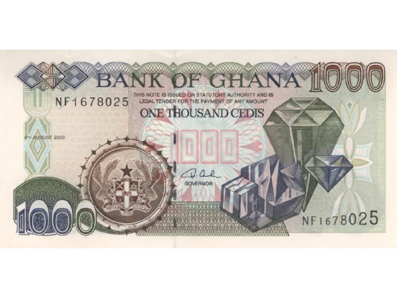 ** GANA - 1000 CEDI 2002. ** - U N C