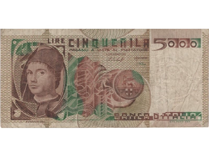 ** ITALIJA - 5000 LIRA 1979. **