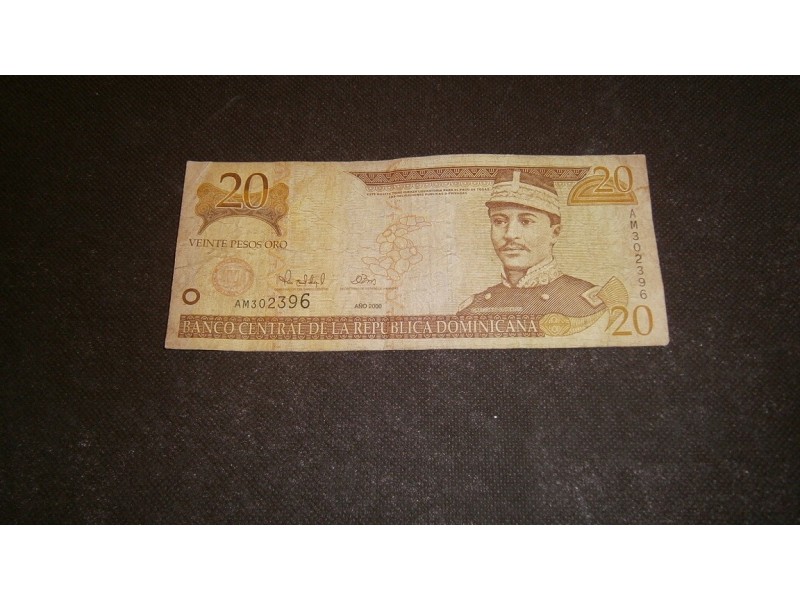 DOMINICANA 20 PESOS 2000