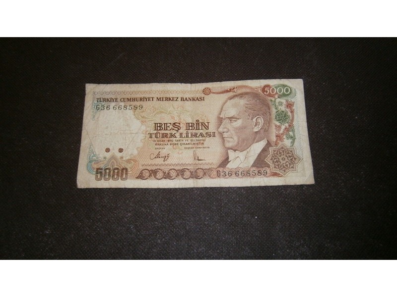 TURKEY 5000 LIRA