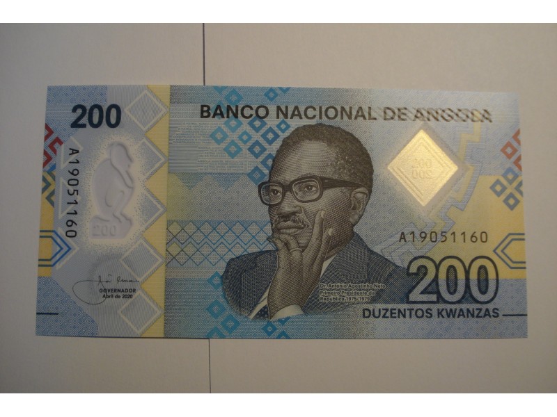 ANGOLA - 200 KWANZAS - 2020 - POLIMER