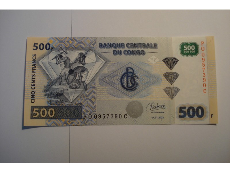 CONGO - 500 CENTS FRANCS - 2022