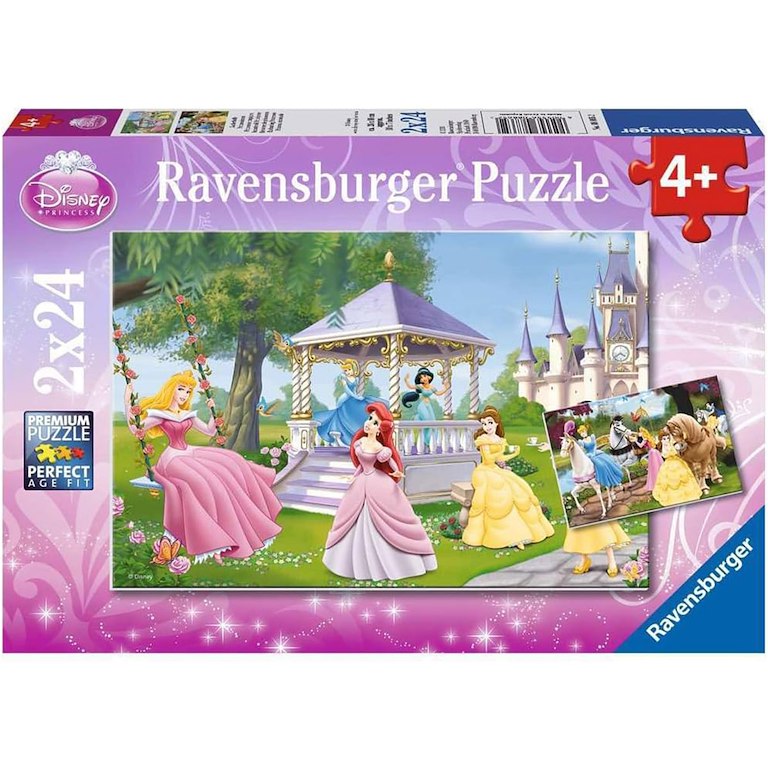 Ravensburger puzzle (slagalice) - 2 x 24pcs Magične princeze RA08865