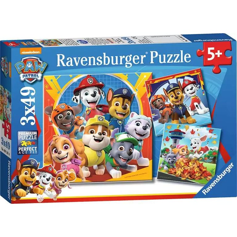 Ravensburger puzzle (slagalice) - 3 x 49 pcs Paw Patrol RA05048