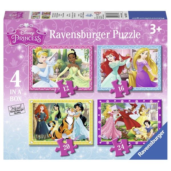 Ravensburger puzzle (slagalice) Diznijeve princeze 4 u 1 RA07397