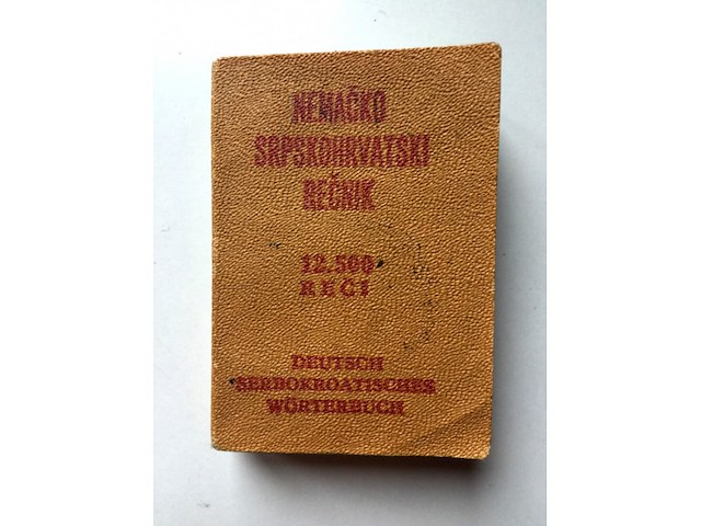 MINI DŽEPNI REČNIK NEMAČKO - SRPSKOHRVATSKI - 1968.