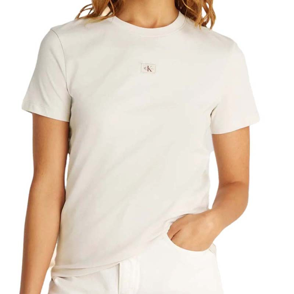 CALVIN KLEIN MAJICA WOVEN LABEL REGULAR TEE ZA ŽENE