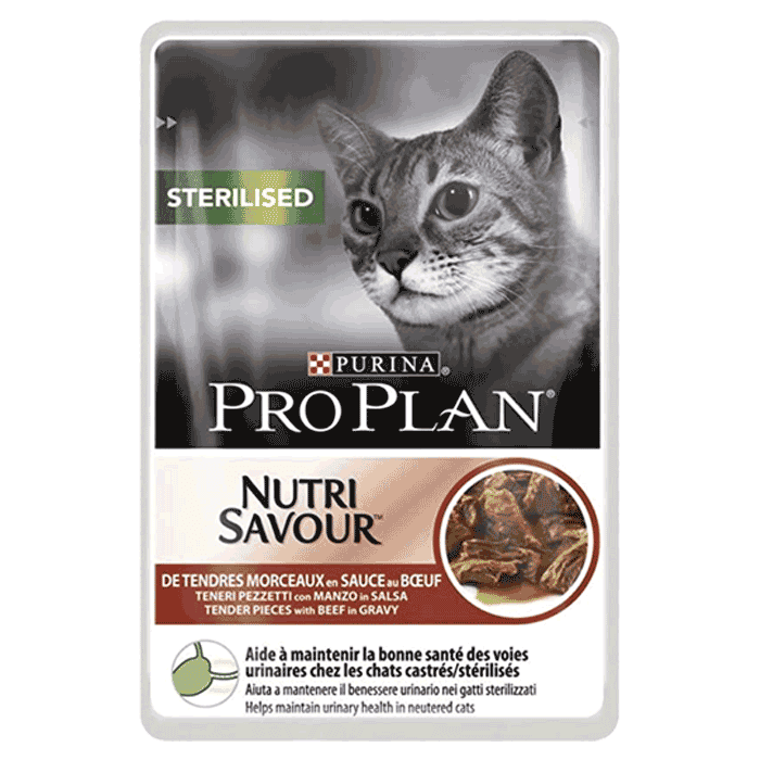 Pro Plan Nutri Savour Sterilised Govedina, 85 g