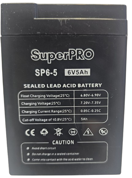 AKUMULATORSKA BATERIJA 6V 5Ah SuperPRO
