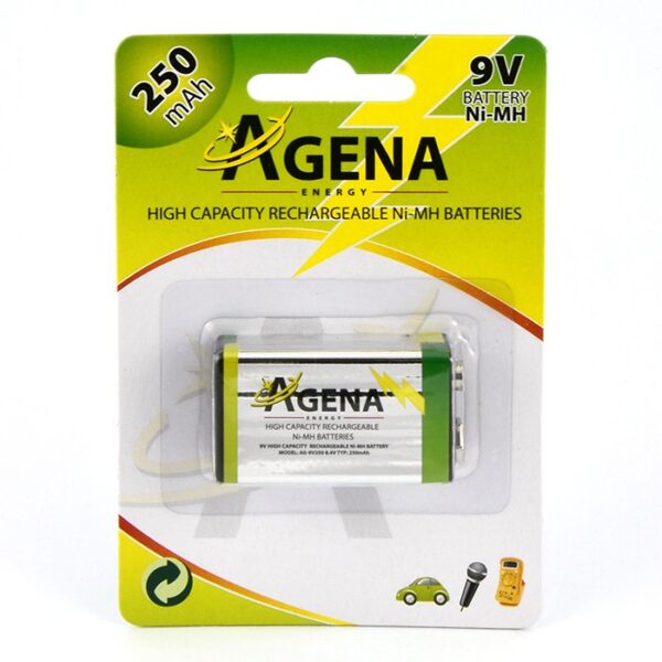 BATERIJA 9V 250MAH AGENA ENERGY