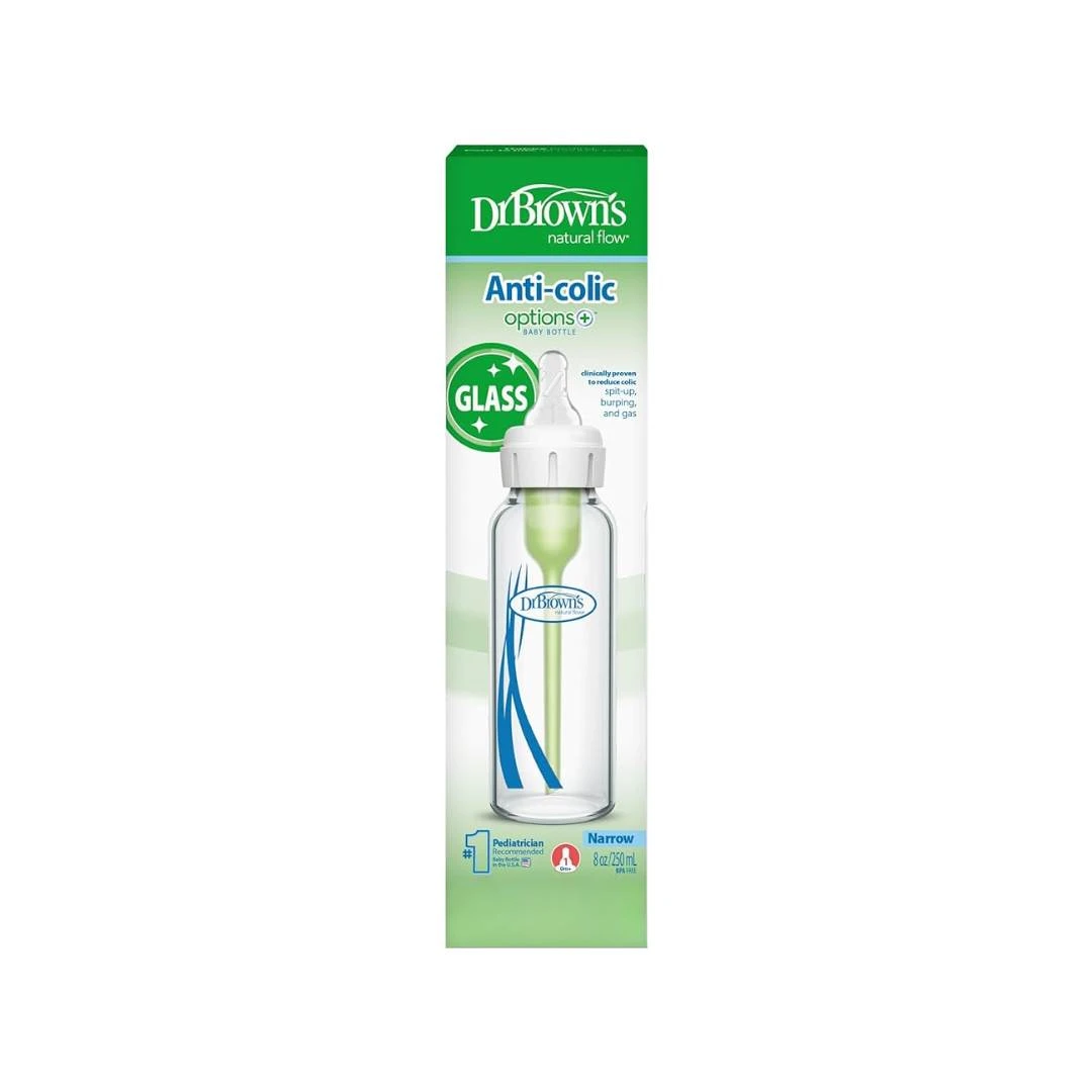 Dr Brown's Flašica Staklena Standard Options+ Anti-Colic Narrow 250 mL
