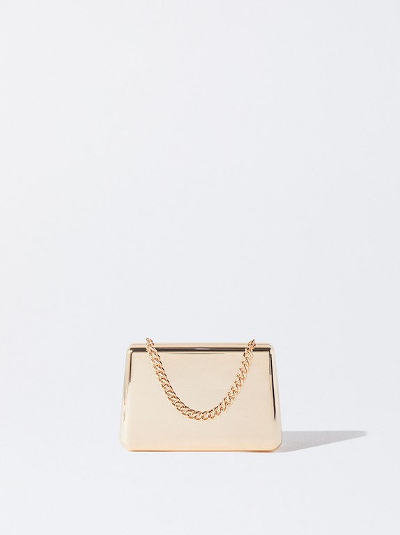 Golden party clutch