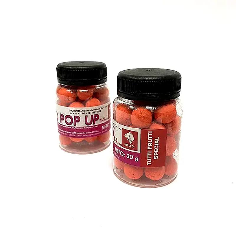 Meleg Bait Pop Up Boilie 10/14mm - Tutti Frutti Special