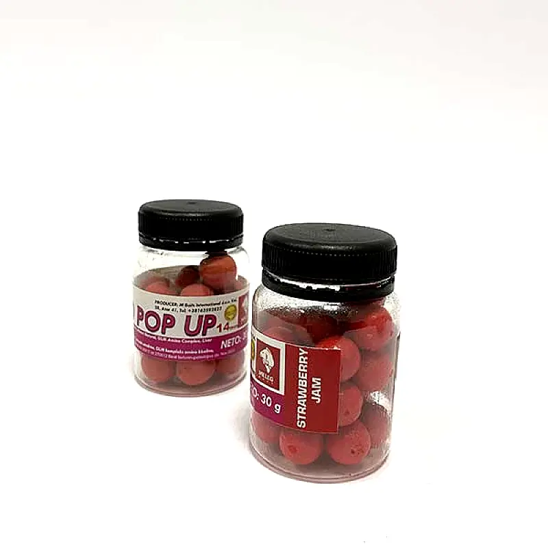 Meleg Bait Pop Up Boilie 10/14mm - Strawberry Jam