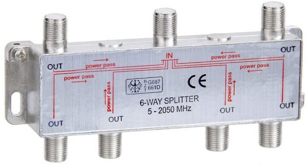 SPLITER 1/6 5-2500MHz