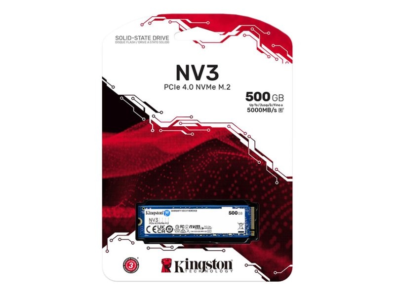 KINGSTON 500GB M.2 2280 NVMe SNV3S/500G series NV3 SSD