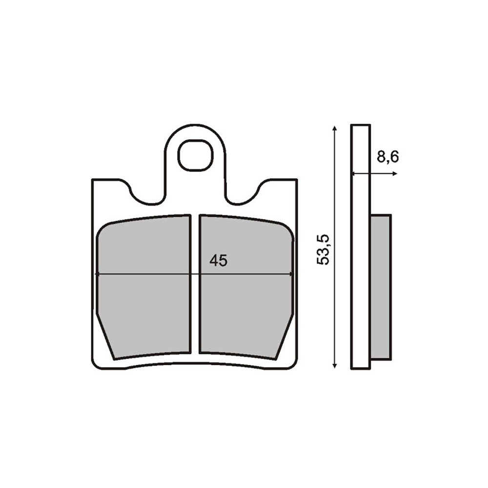 Disk pločice RMS Suzuki Burgman 250 (98/00),(01>) prednje