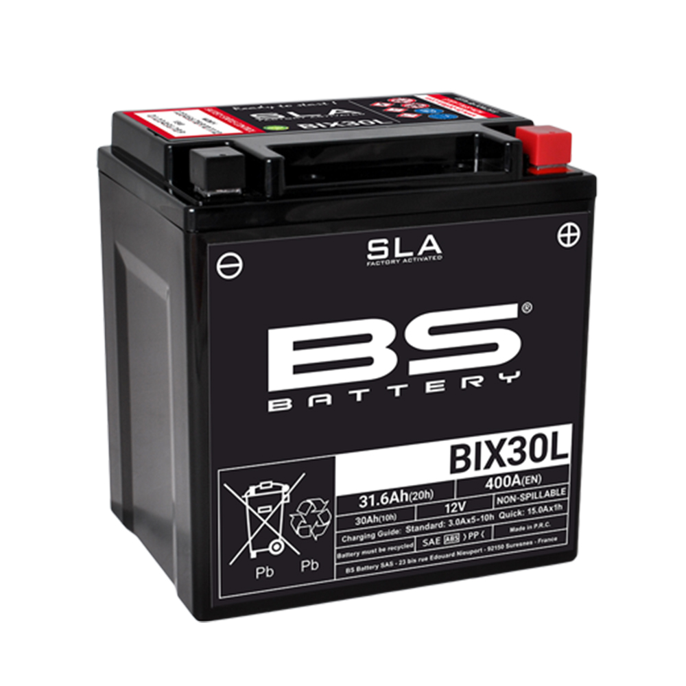 Akumulator BS 12V 30Ah SLA gel BIX30L-FA desni plus (165x125x175) 400A