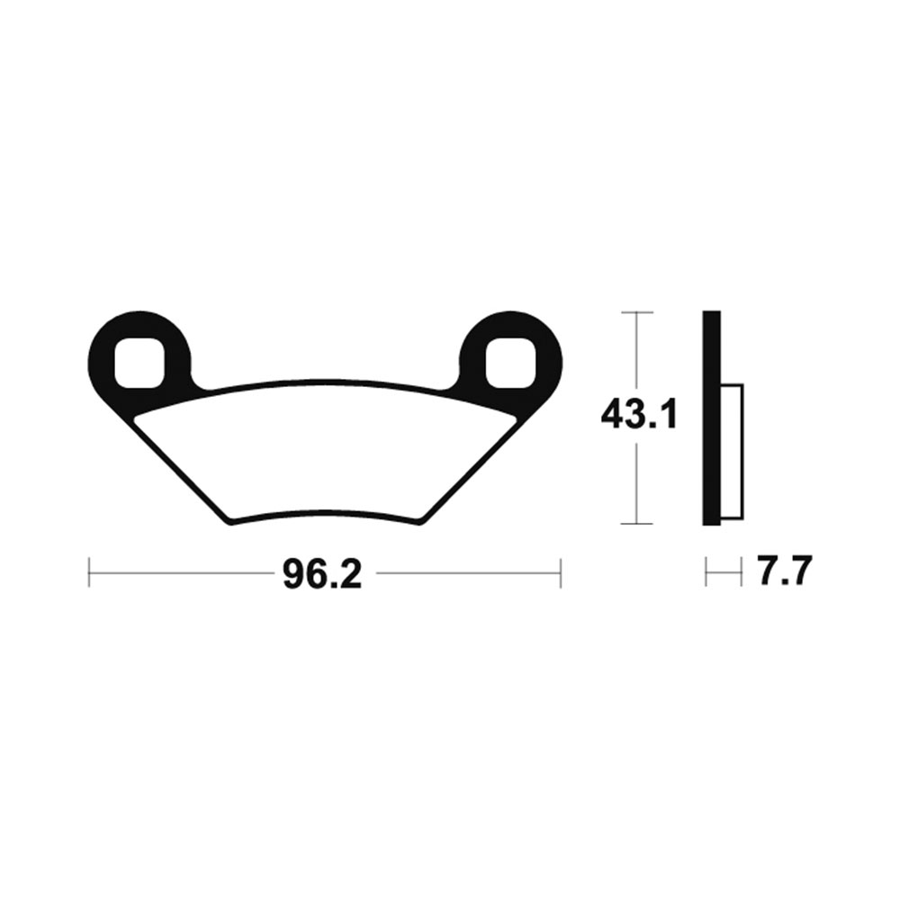 Disk pločice Tecnium 383997 Polaris Sportsman 650 ( SINTER )