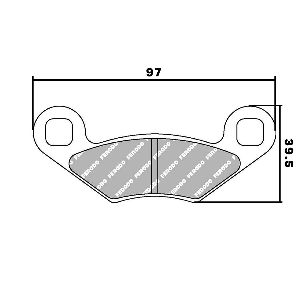 Disk pločice Polaris Sportsman Ferodo FDB2055SG