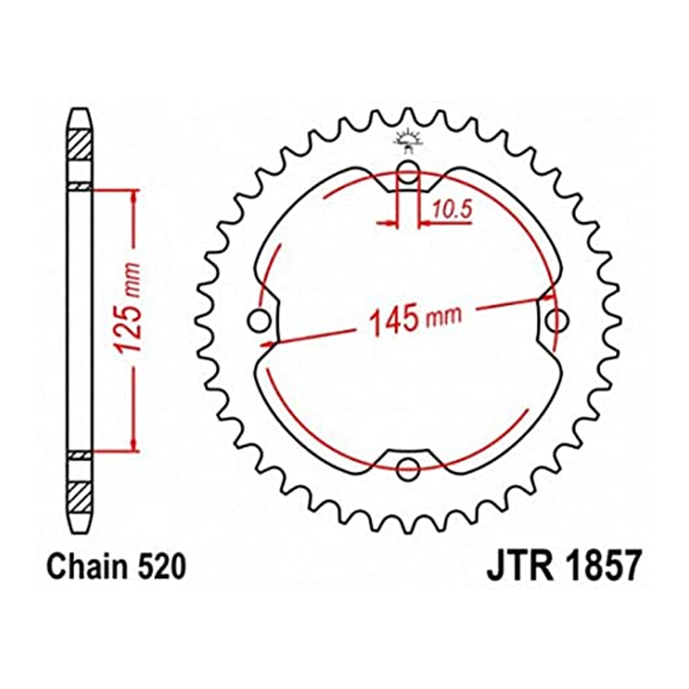 Lančanik zadnji JT JTR1857-38 (520) 38 zuba