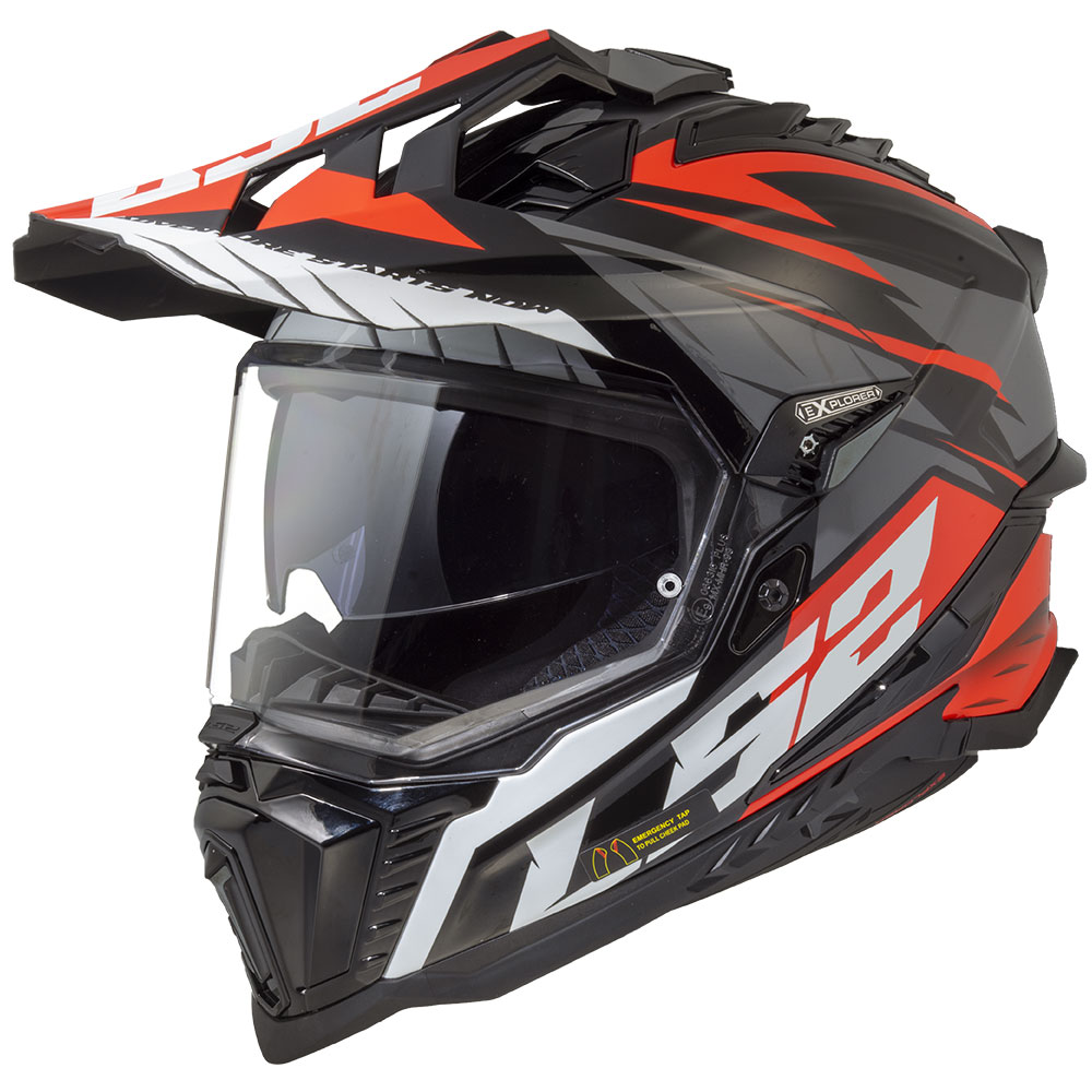 Kaciga LS2 Cross MX701 EXPLORER SPIRE crno titanium