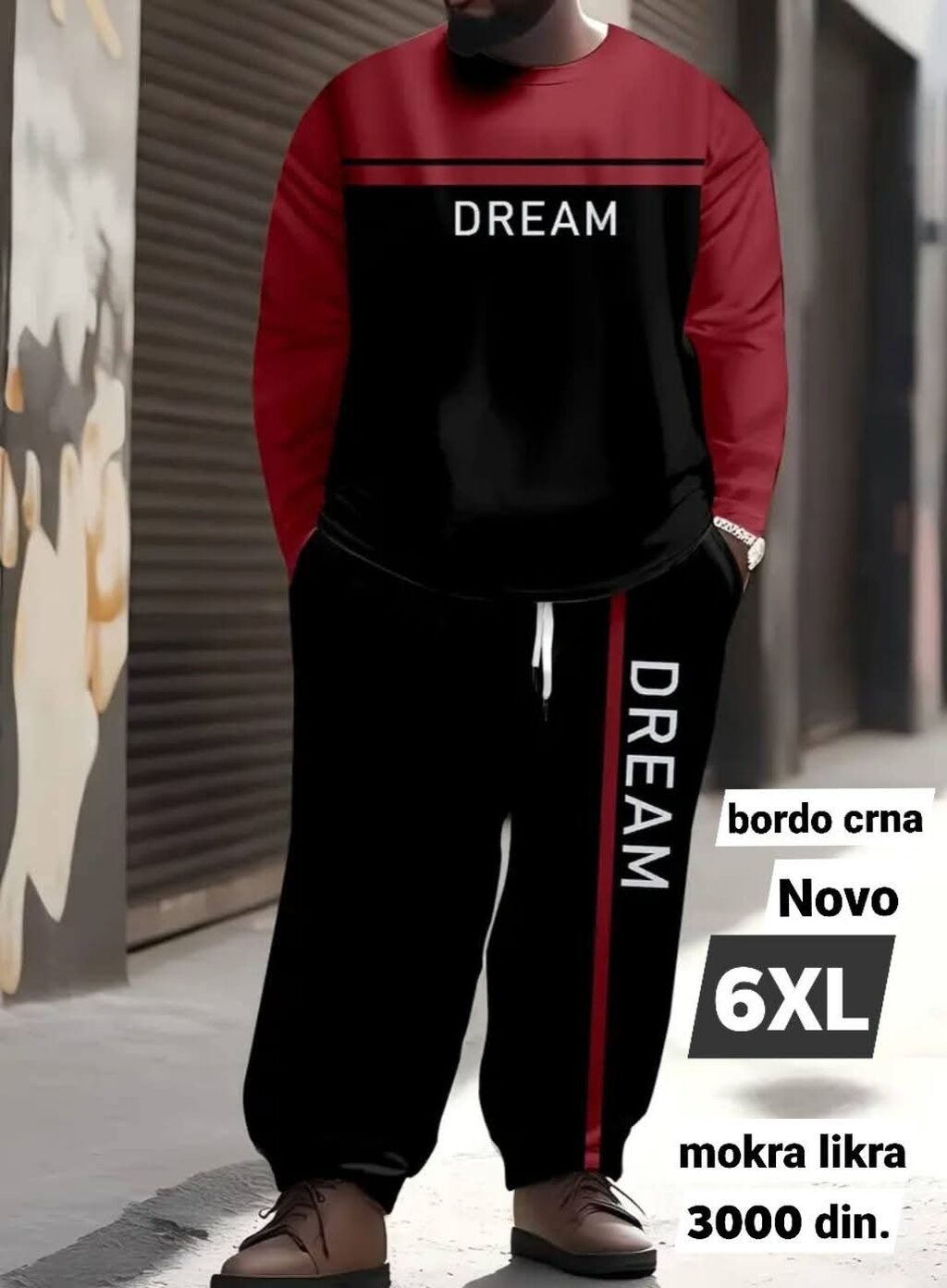 Komplet, 5XL (EU 62), 6XL (EU 64), Adamo, bоја - Crna, Likra