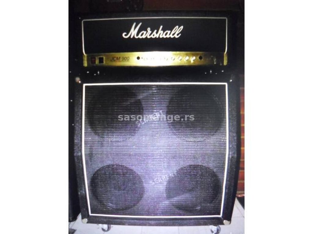 Marshall JCM 900 100 W mod.2100 MK3 box Ampeg USA.Zamena za automobil