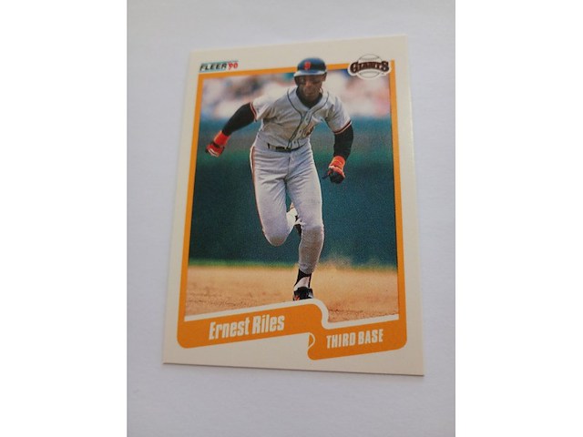 Kartica baseball fleer 90 Ernest Riles 69