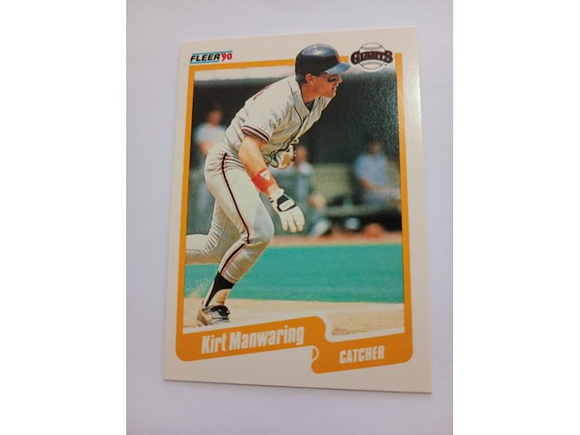 Kartica baseball fleer 90 Kirt Manwaring 63