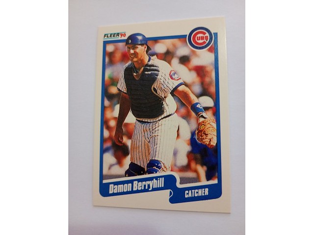Kartica baseball fleer 90 Damon Berryhill 26