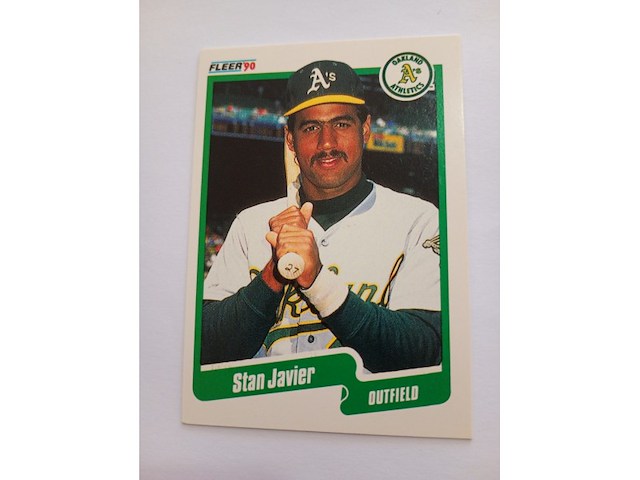 Kartica baseball fleer 90 Stan Javier 12