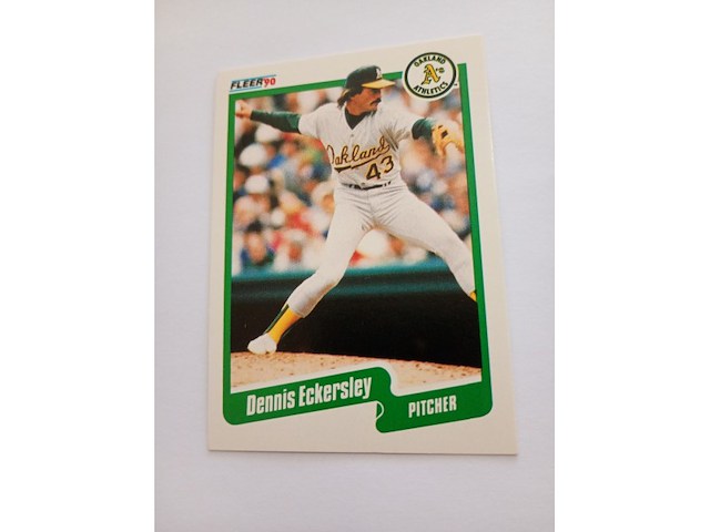 Kartica baseball fleer 90 Dennis Eckersley 6