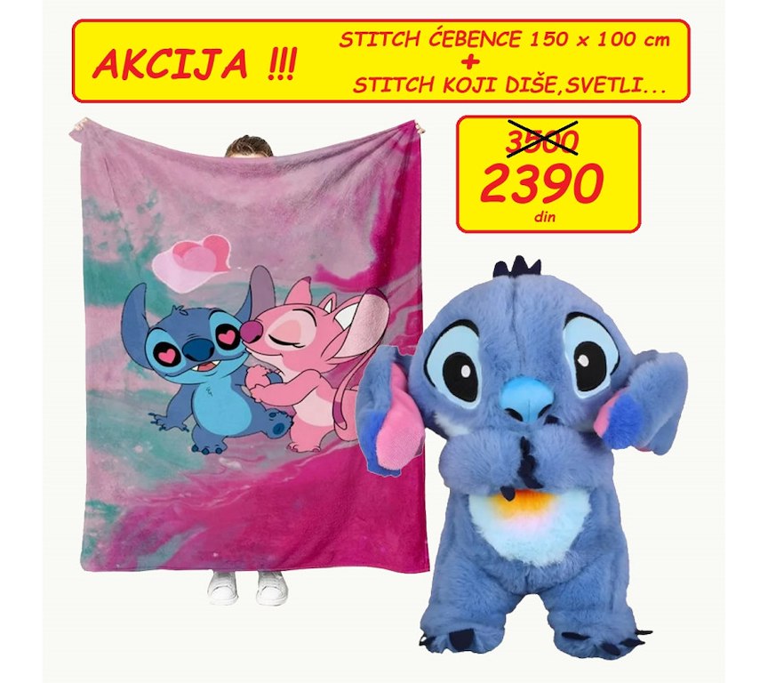 Stitch Ćebence + Stitch Koji Diše