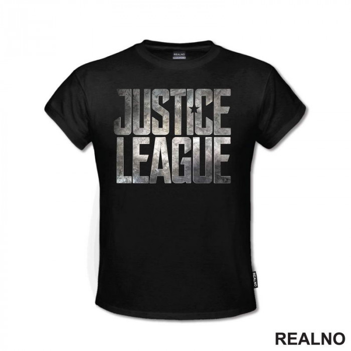 METALLIC LOGO - JUSTICE LEAGUE - MAJICA