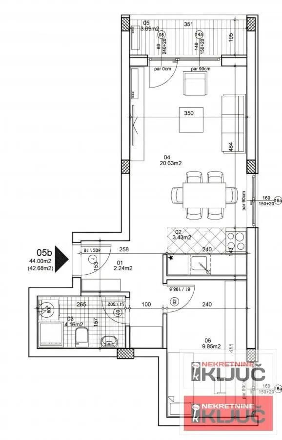 Prodaja, dvosoban stan, 44m2, Telep, Novi Sad, Novi Sad