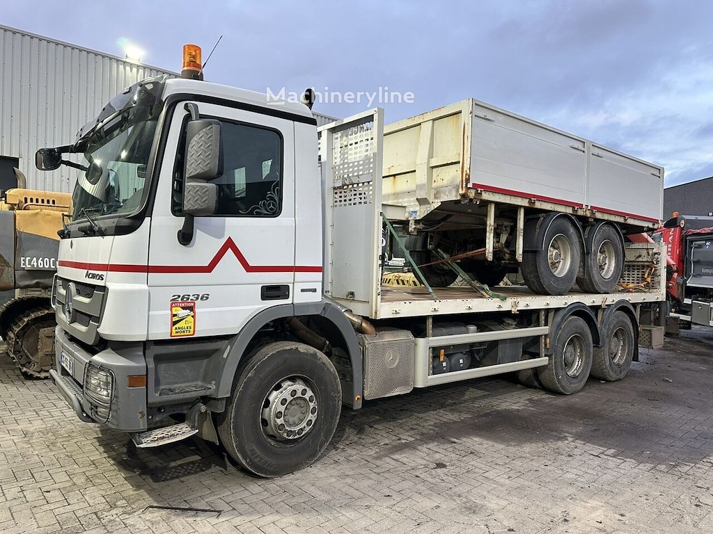 Mercedes-Benz ACTROS 2636 6x4 MP3 + CRANE PALFINGER 18502 SH B (3x) - RADIO + pokretna dizalica