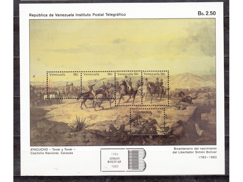 (rbe971) venecuela cist blok 1983 god