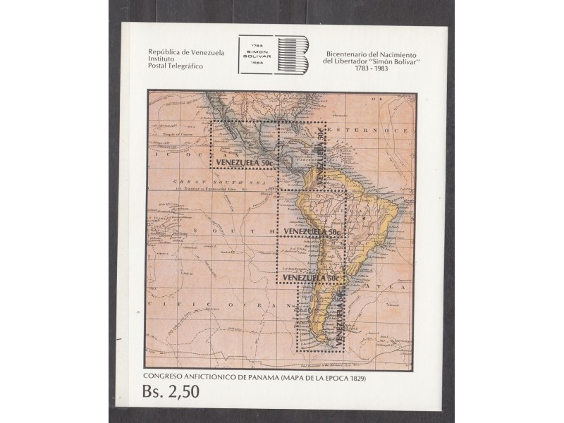 (rbe972) venecuela cist blok 1984 god