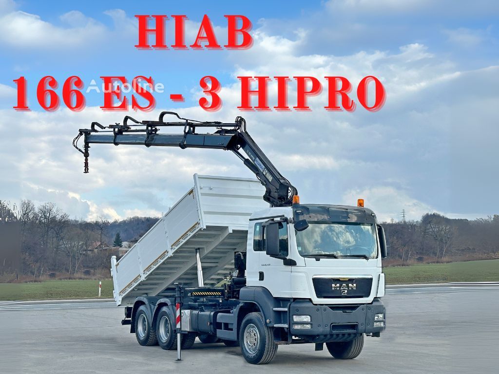 MAN TGS 26.400 * HIAB 166 ES - 3 HIPRO + FUNK * 6x4 kiper