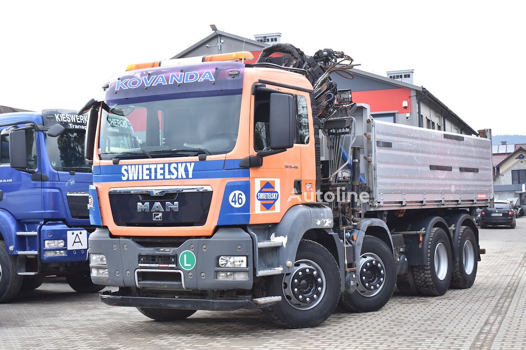 MAN TGS 35.400 8x4 BB Wywrotka 5.40m. + HIAB XS 144 / Euro 5/ Manual kiper