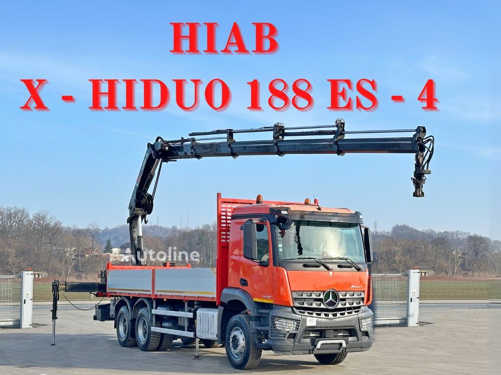 Mercedes-Benz AROCS 2640* HIAB X-HIDUO 188 ES-4/FUNK *6x4 kamion s ravnom platformom