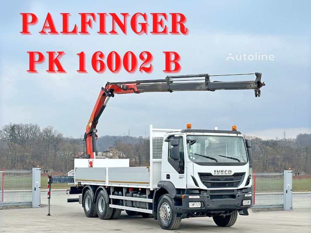 IVECO TRAKKER 360 * PRITSCHE 6,80* PK 16002 B+FUNK*6x4 kamion s ravnom platformom