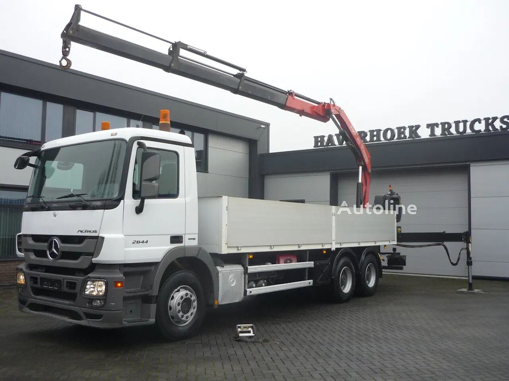 Mercedes-Benz Actros 2644 6x4 Platform *** ONLY 95869 KM *** with Fassi F190 s kamion s ravnom platformom