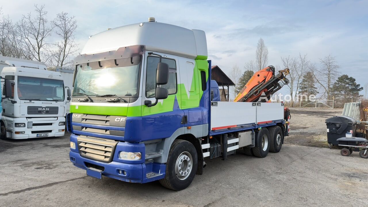 DAF CF 85.460 6x2 Euro 5 PK23500 Palfinger Crane kamion s ravnom platformom