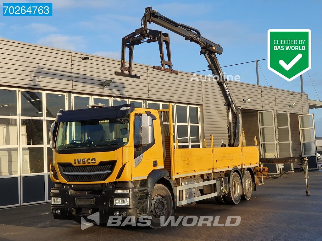 IVECO Stralis 310 6X2 RHD! Atlas 135.2VE-A11 Crane Lift-Lenkachse ACC kamion s ravnom platformom